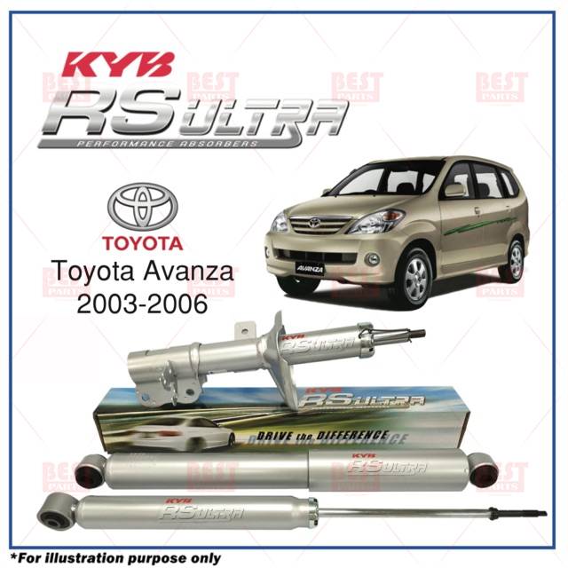 Toyota Avanza 1.3 1.5 F601 F602 2003~2011 Depan/Front KYB Kayaba Rs Ultra Absorber Heavy Duty ...