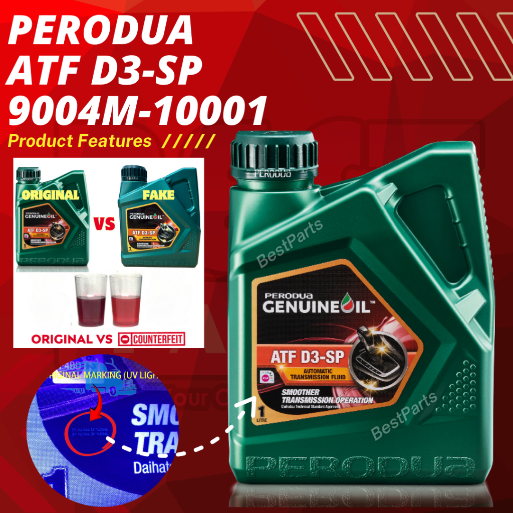 ATF D3-SP Automatic Transmission Fluid Perodua 100% Original 1 Litre ...