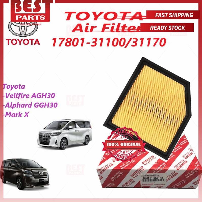 Original Air Filter Toyota Mark X Vellfire Alphard AGH30 GGH30 17801 ...