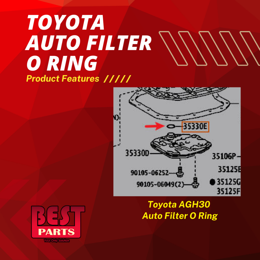 Toyota Original Auto Filter O Ring Toyota Vellfire AGH30 Alphard ANH30 ...