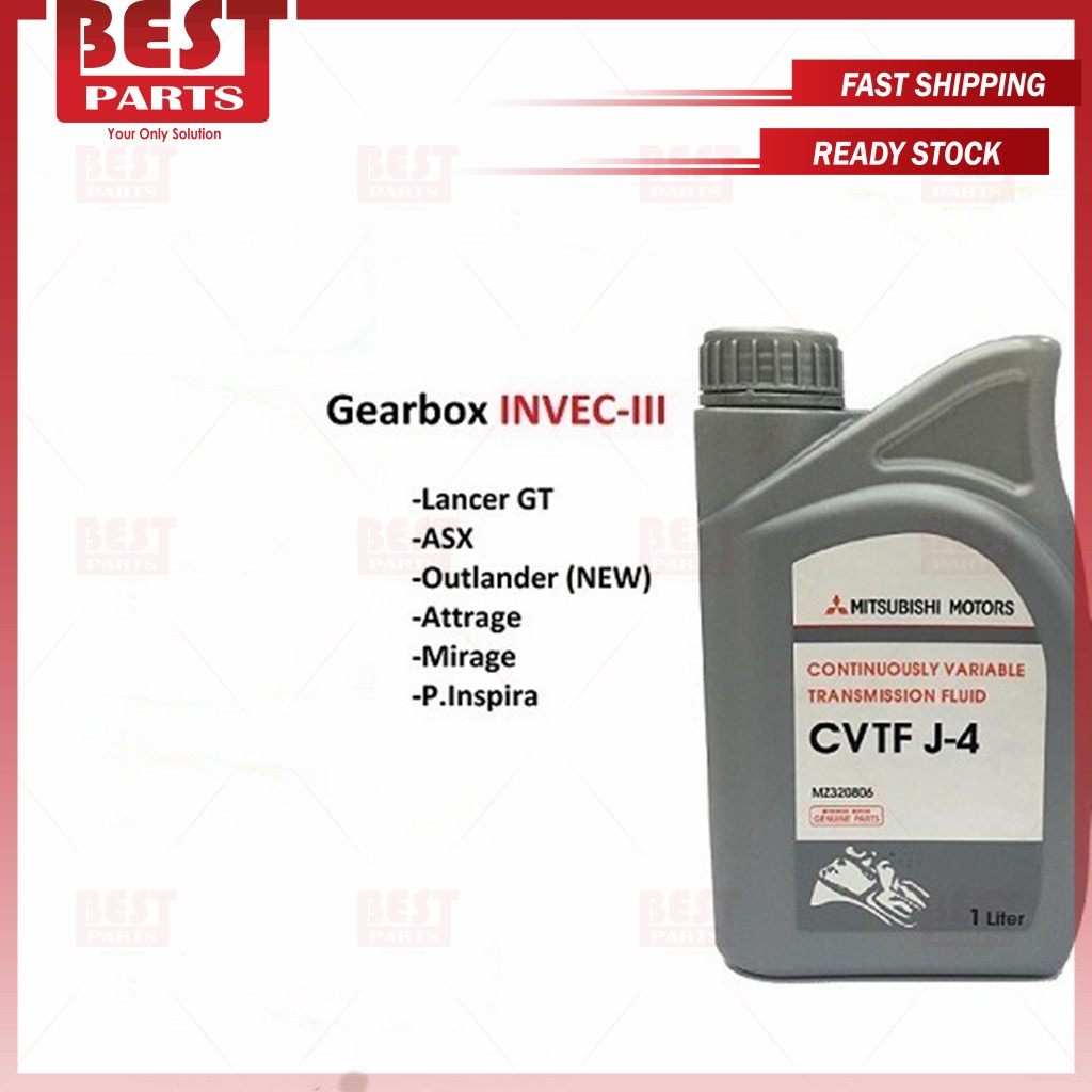 100% Original Mitsubishi ATF CVT J4 J-4 Auto Transmission Fluid (1L ...