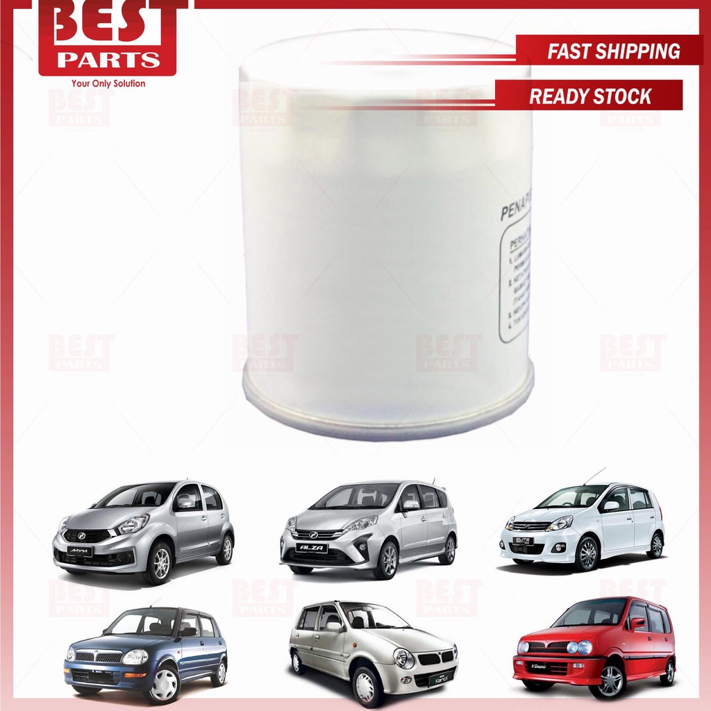 Oem Oil Filter Perodua Myvi Kancil Kenari Kelisa Alza Viva 15601-00R01 ...