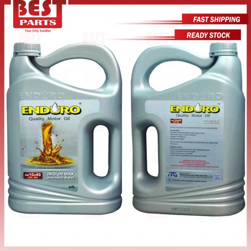Tan Chong Engine Oil Enduro Semi Synthetic 10W40 API/SN Minyak Hitam 4 ...
