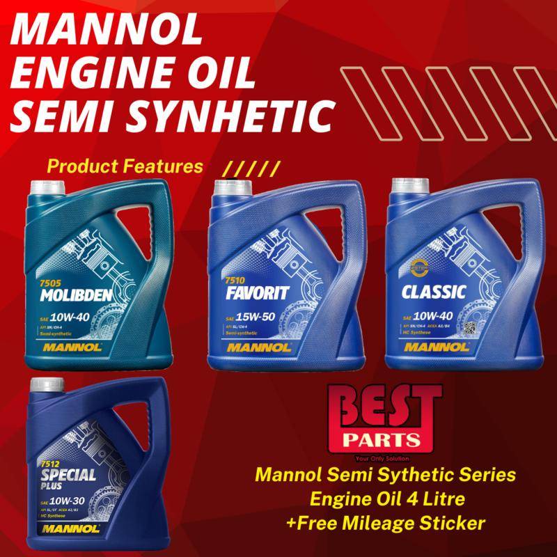 MANNOL Classic 10W-40 MN7501 (Made in GERMANY) - 4L Synthetic Engine ...