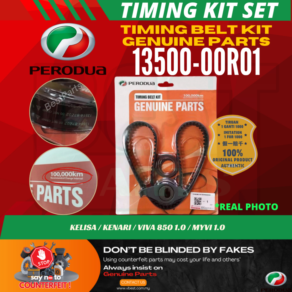 100% Original Perodua Timing Belt Kit 111MY25–Kelisa Kenari Myvi Viva ...
