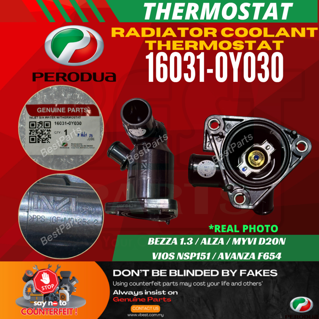 Perodua Bezza 1.3 2016-2024 Myvi 3rd Gen D20N 2018-2024 Thermostat With ...