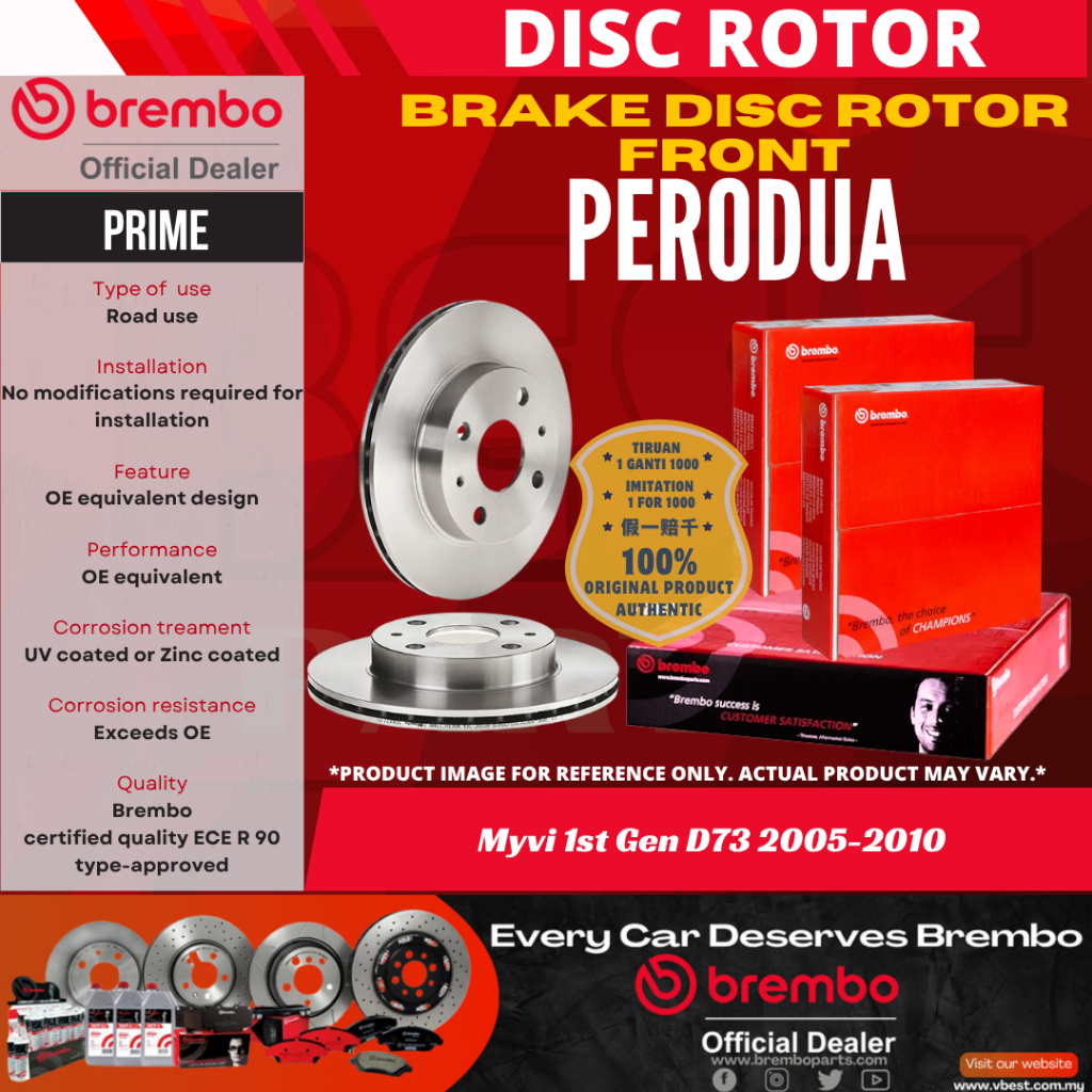 [Ready Stock] 100% Original Brembo Front Brake Disc Rotor – Perodua ...